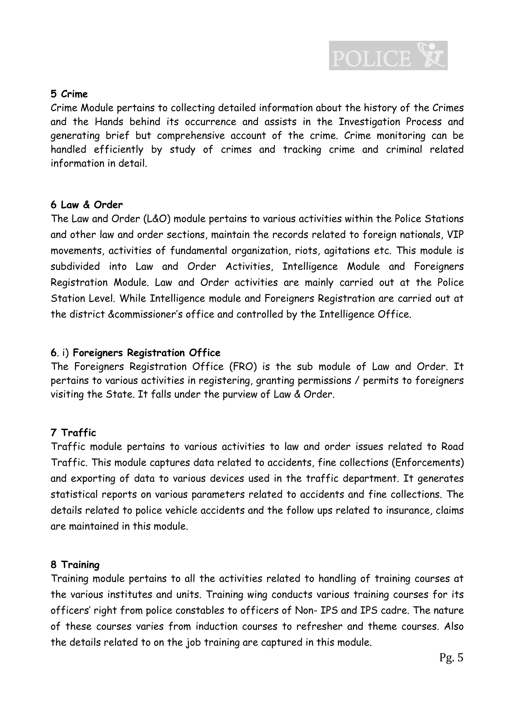 Police IT Application | PDF