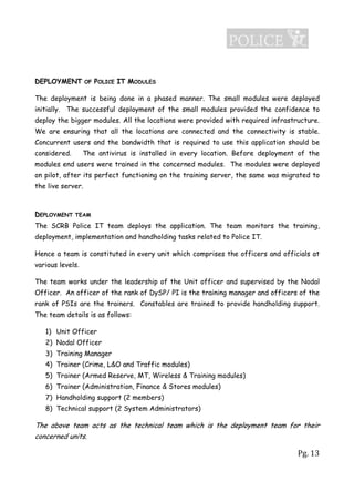 Police IT Application | PDF