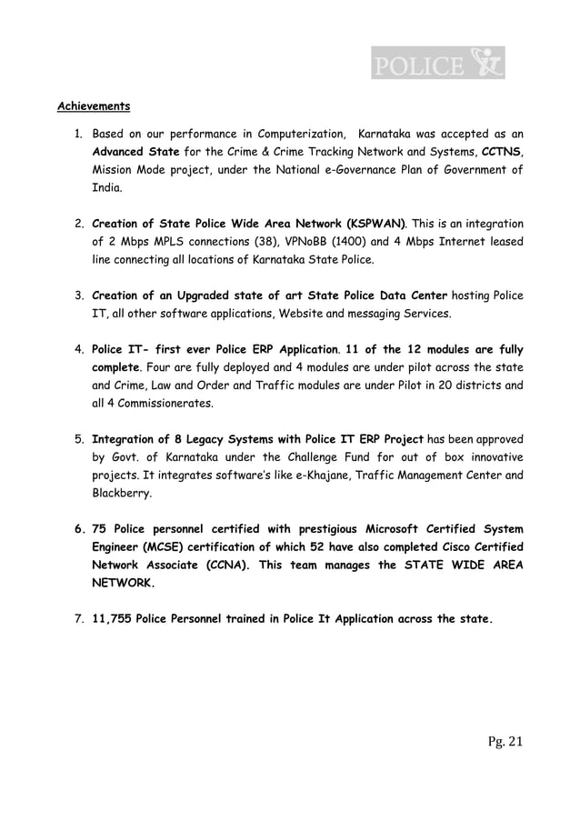 Police IT Application | PDF