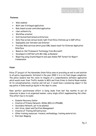 Police IT Application | PDF
