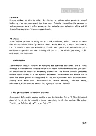 Police IT Application | PDF