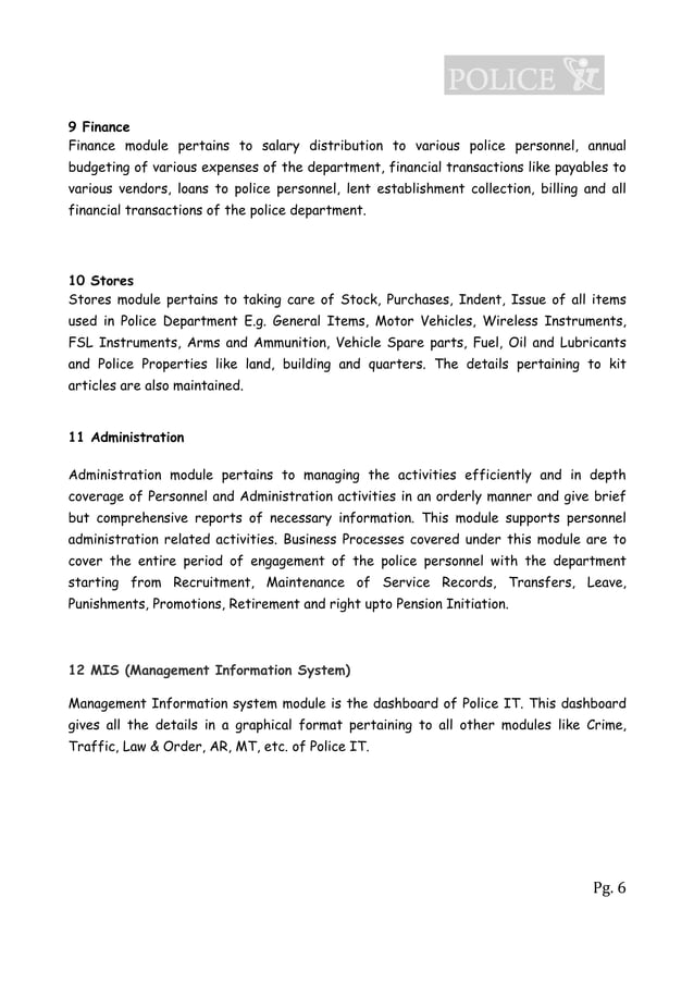 Police IT Application | PDF