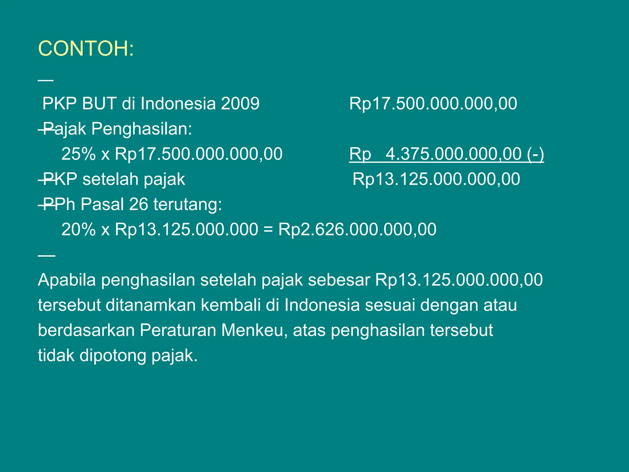 Pajak Penghasilan PPh Pasal 26 Pertemuan ke | PPTX