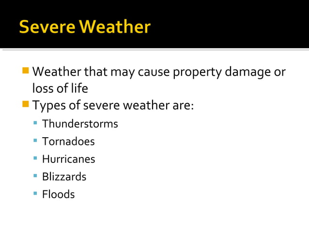 10- ppt notes- severe weather | PPT | Weather | Science