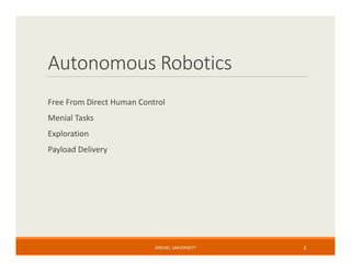 Design of a Robotic Guide/Usher | PPT
