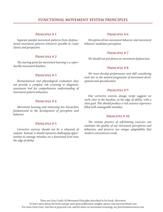 10 principles FMS | PDF