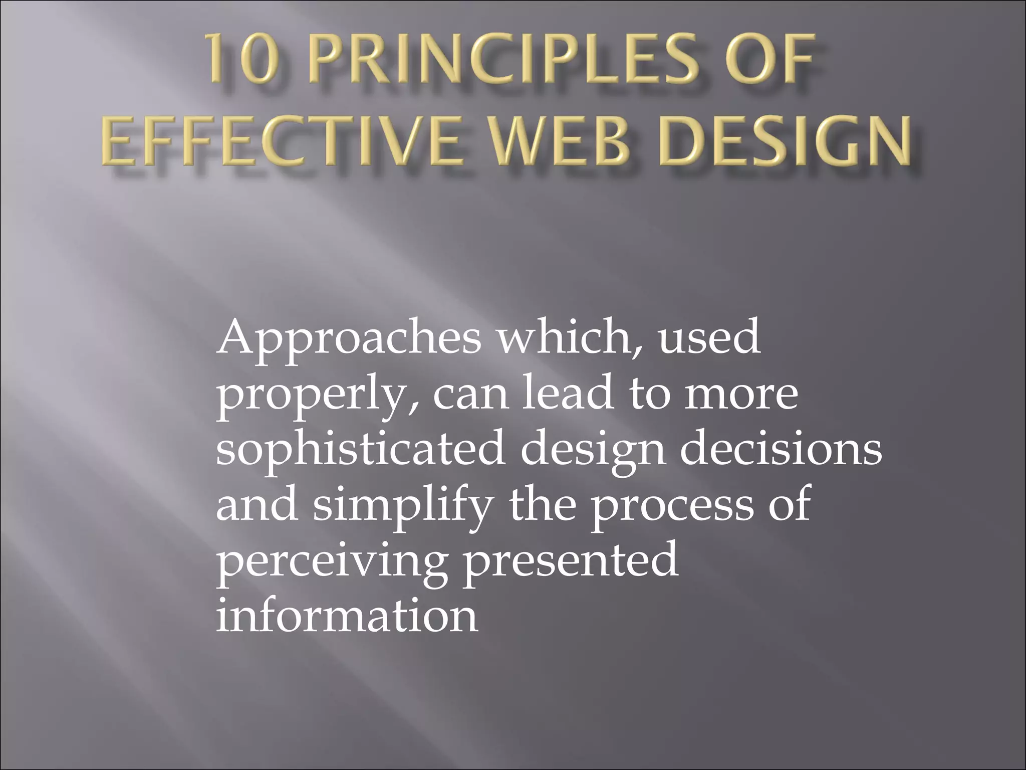 10 Principles Of Effective Web Design | PPT