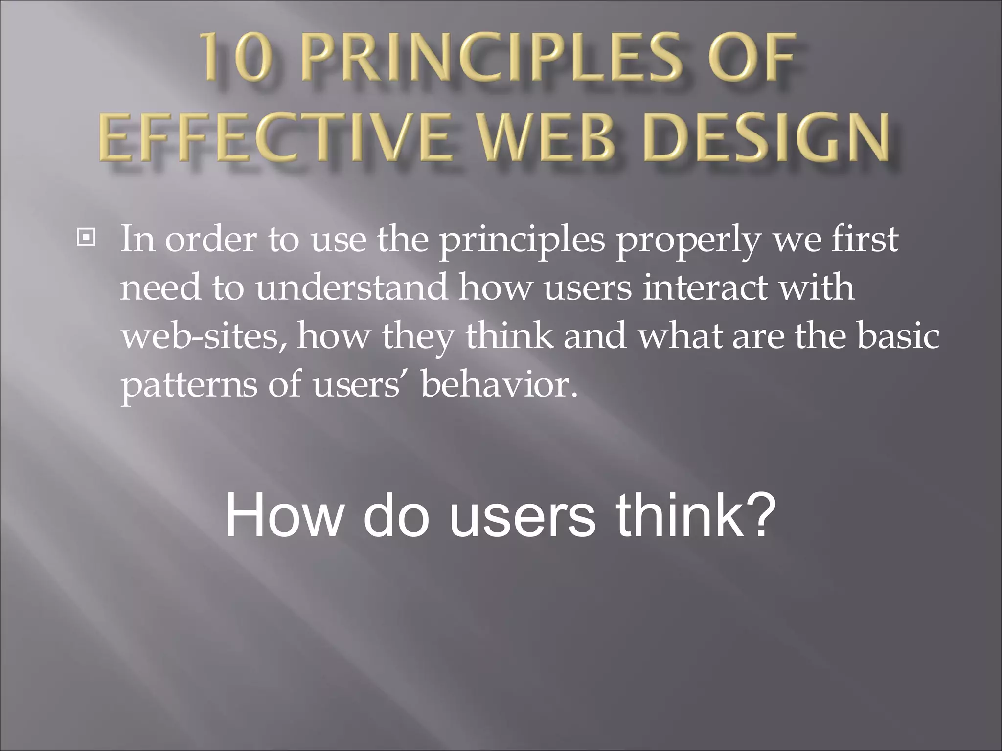 10 Principles Of Effective Web Design | PPT