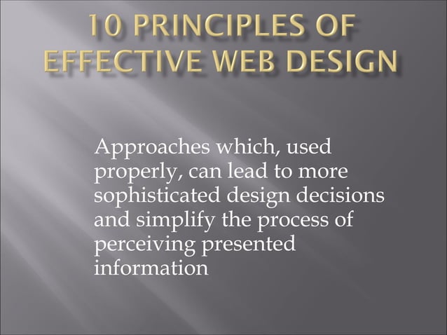 10 Principles Of Effective Web Design | PPT