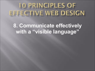10 Principles Of Effective Web Design | PPT