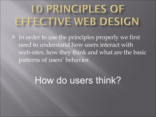 10 Principles Of Effective Web Design | PPT