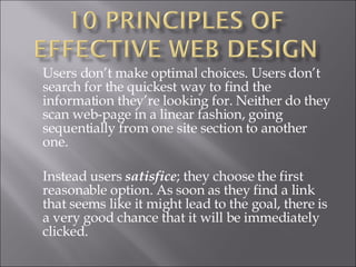 10 Principles Of Effective Web Design | PPT