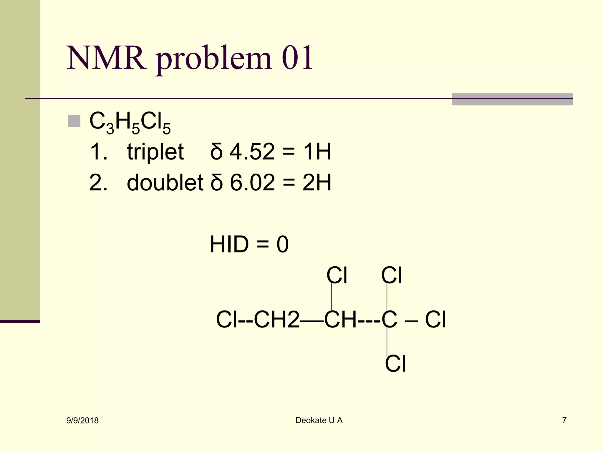 10 problems in nmr | PPTX