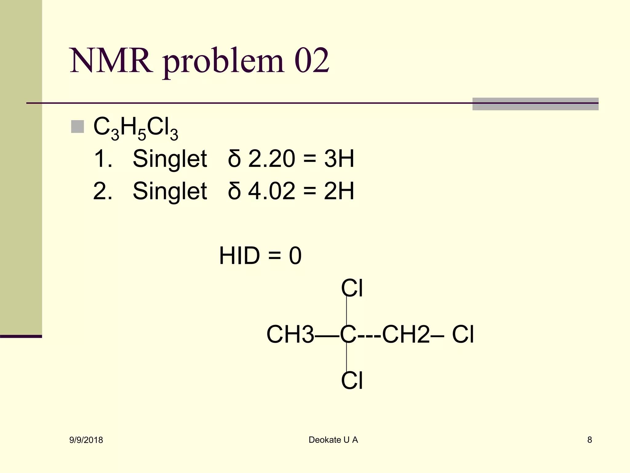 10 problems in nmr | PPTX