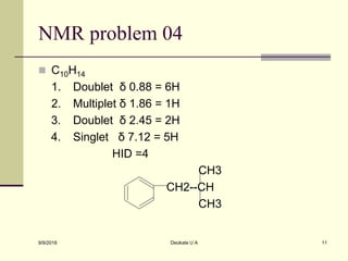 10 problems in nmr | PPTX