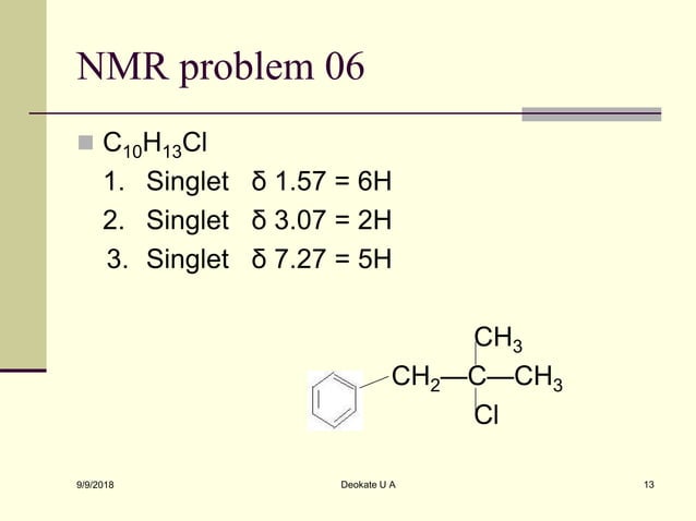10 problems in nmr | PPTX