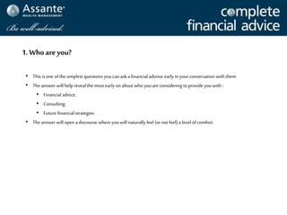 10 questions to ask for a financial advisor before selecting them as ...