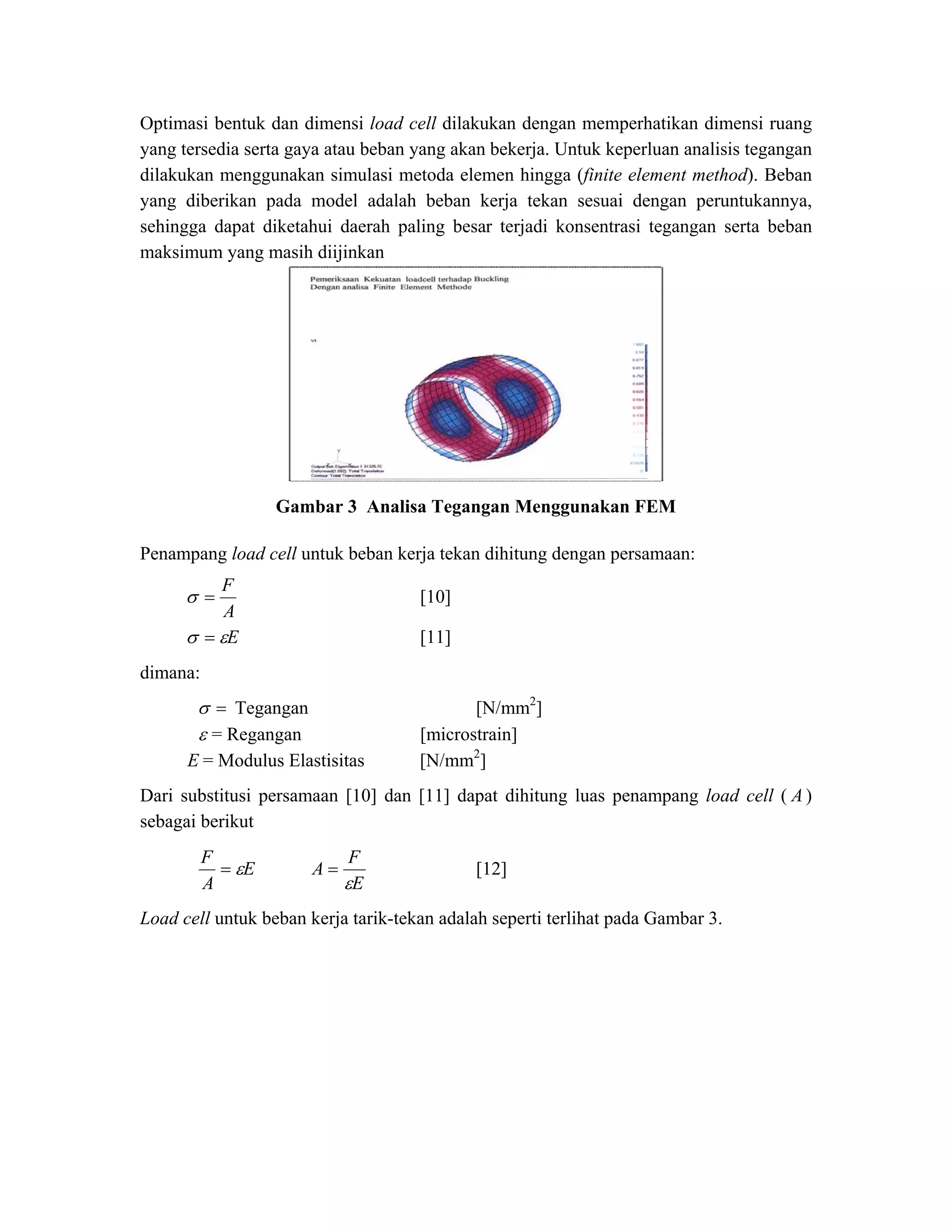 10 rancang bangun load cell sebagai sensor gaya pada sistem uji | PDF