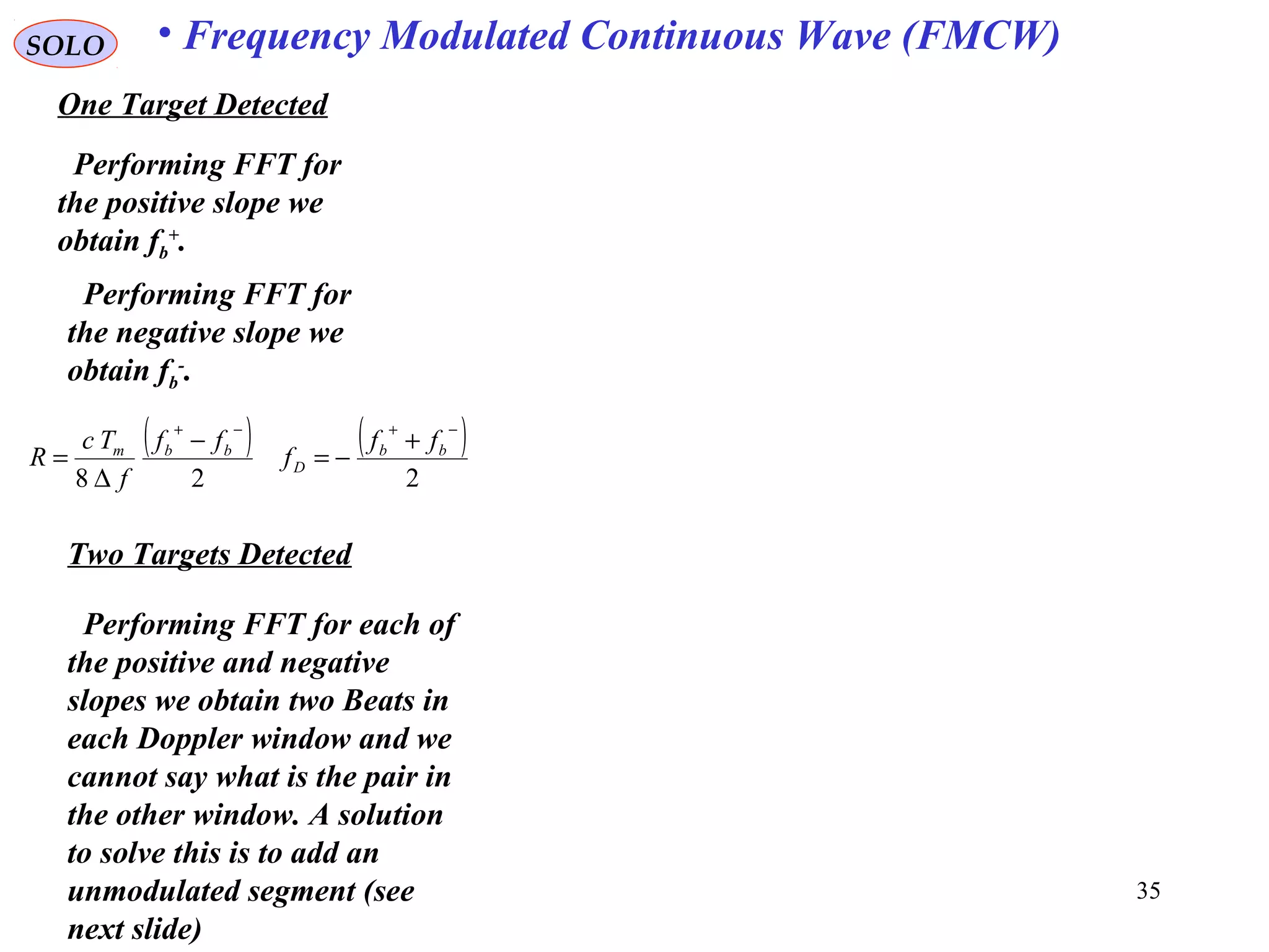 10 range and doppler measurements in radar systems | PPT