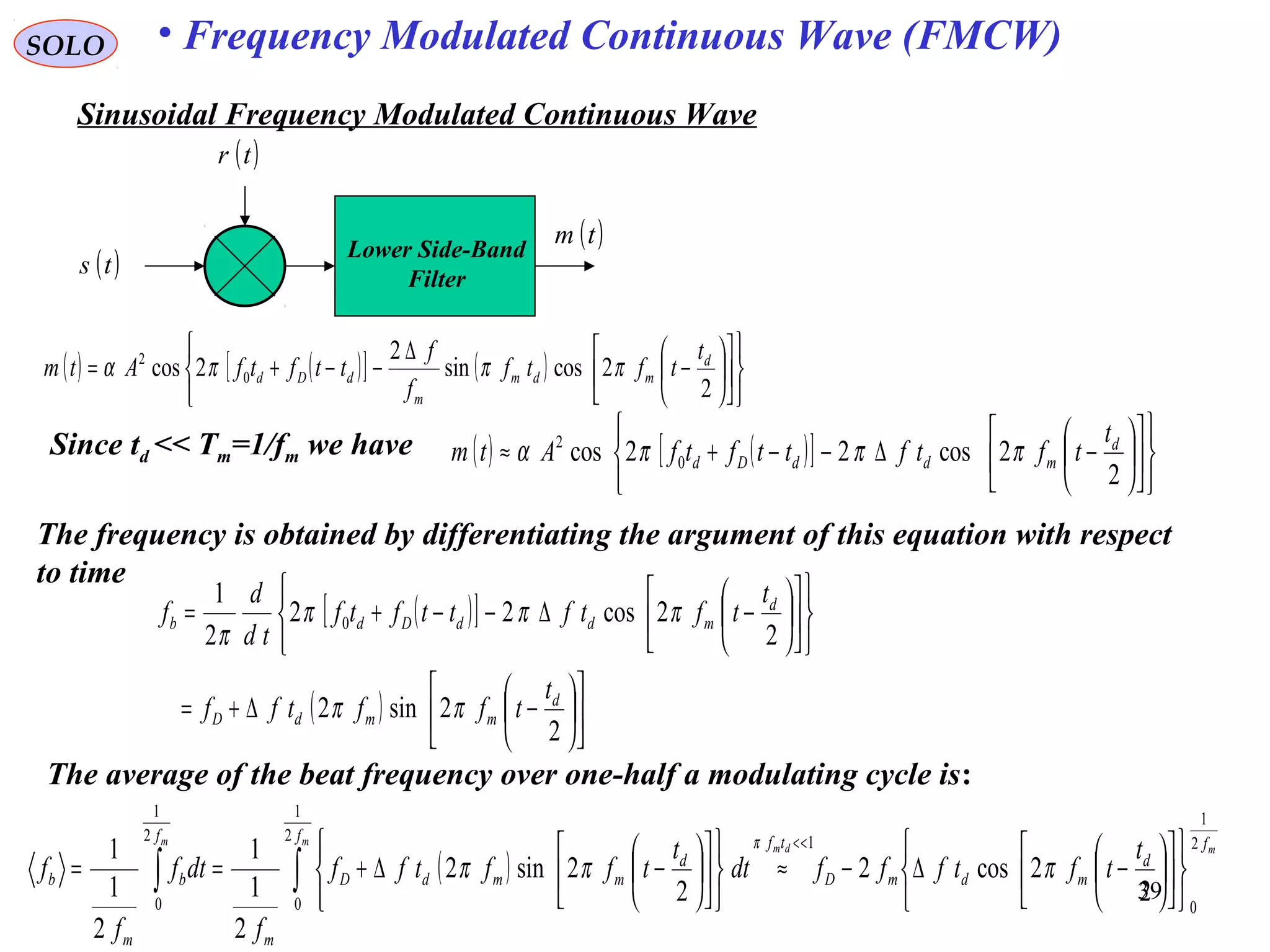 10 range and doppler measurements in radar systems | PPT