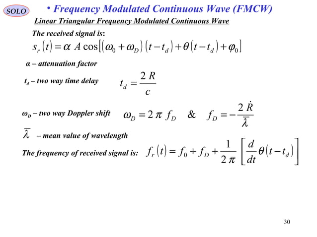 10 range and doppler measurements in radar systems | PPT