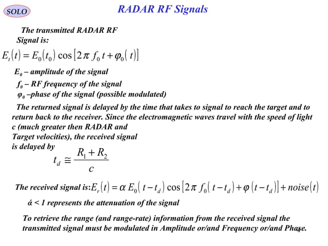 10 range and doppler measurements in radar systems | PPT