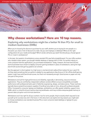 Why choose workstations? Here are 10 top reasons. | PDF