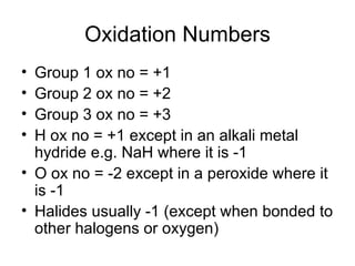10 Reduction And Oxidation | PPT