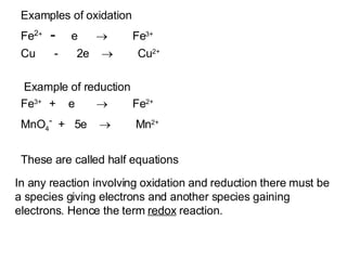 10 Reduction And Oxidation | PPT