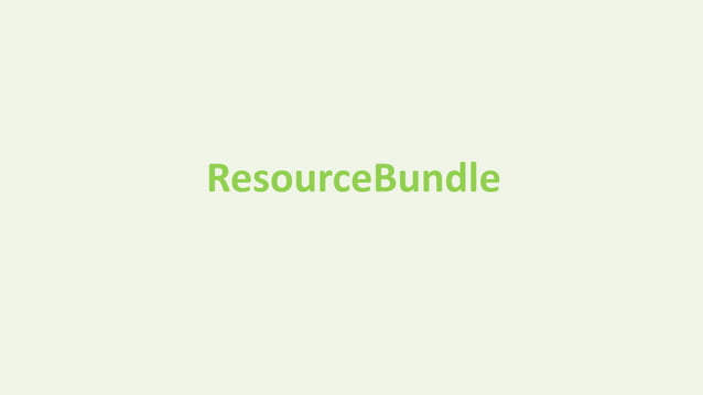 137 - Spring. ResourceBundle | PPT