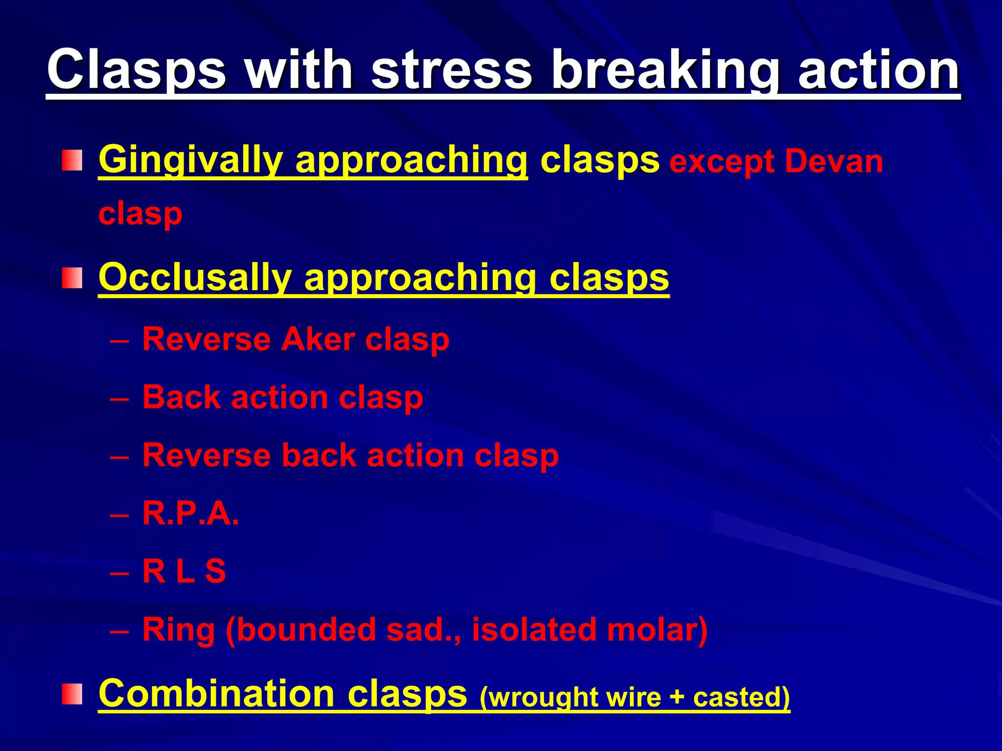 B- Retention of Removable Partial Dentures | PPT