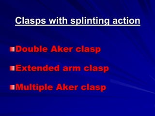 B- Retention of Removable Partial Dentures | PPT