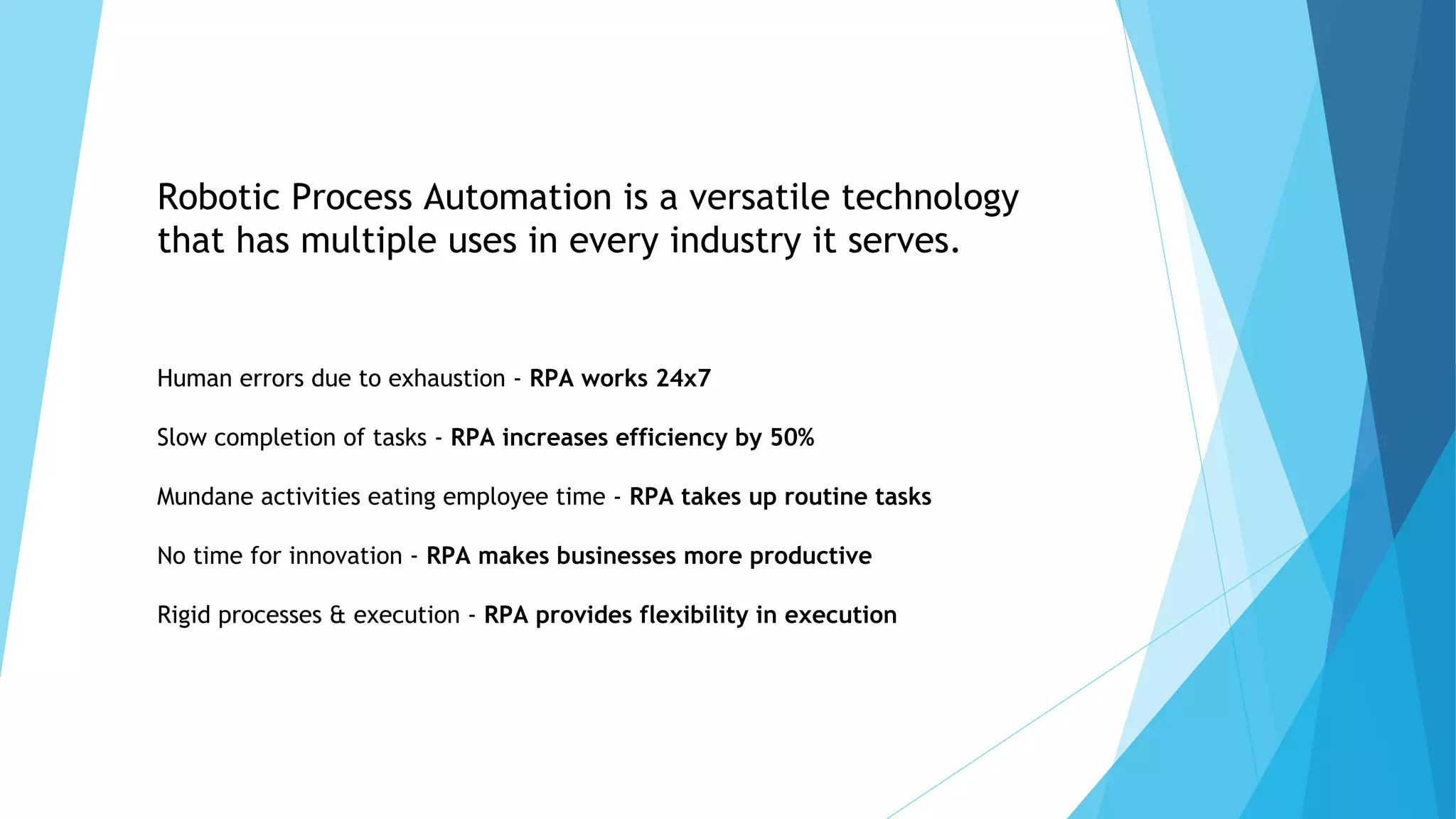 10 RPA use cases in Different Industries you ought to know | PDF