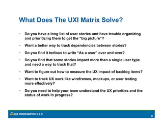 UXI Matrix (Jon Innes) | PPT