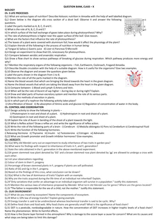Science-Question-Bank for the class 10th students | PDF