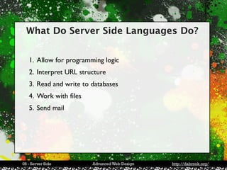 Server Side Programming | KEY