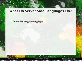 Server Side Programming | KEY