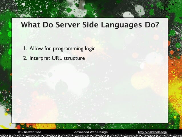 Server Side Programming | KEY