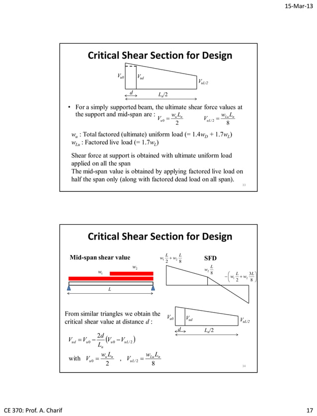 Lec09 Shear in RC Beams (Reinforced Concrete Design I & Prof ...