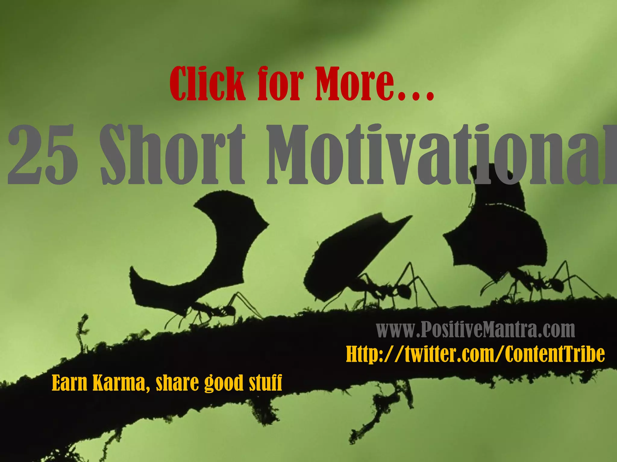 10 Short Motivational Quotes | PPT
