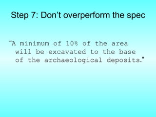 10 Simple Steps To Better Archaeological Management | PPT