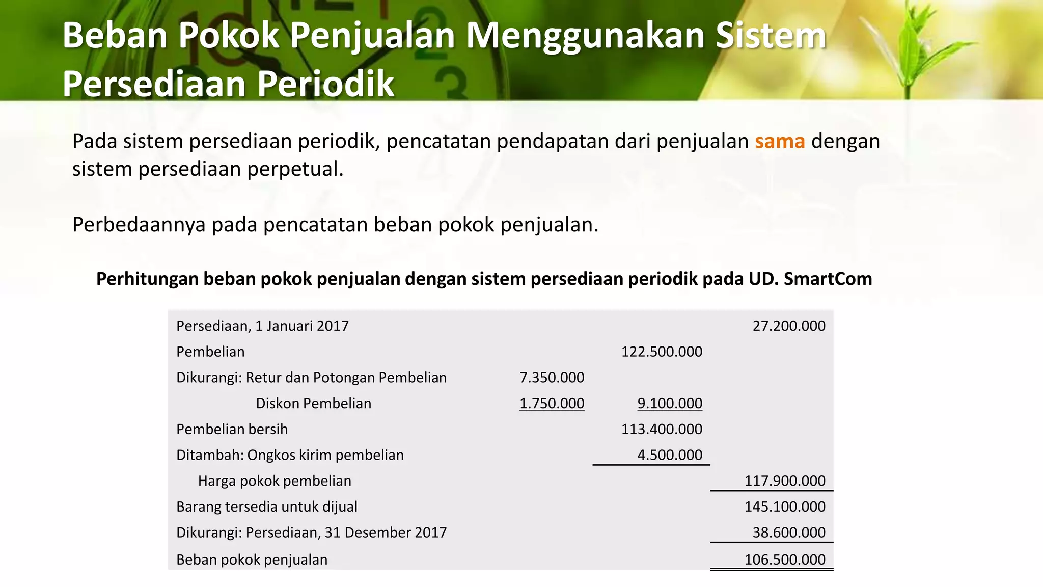 10 sistem persediaan periodik | PPTX