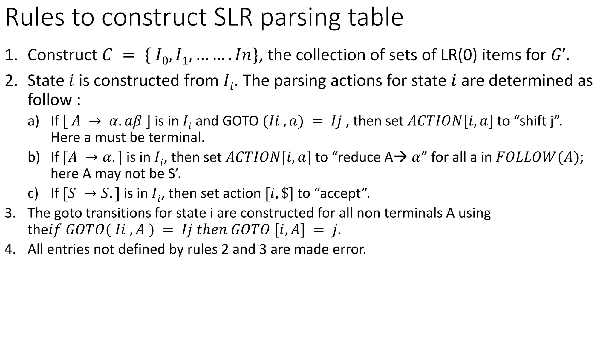 10 Slr Parser Practice Problems 02 06 2023pptx 