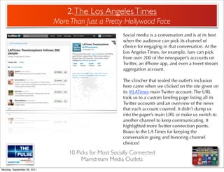 10 Socially Connected Mainstream Media Outlets | PPT