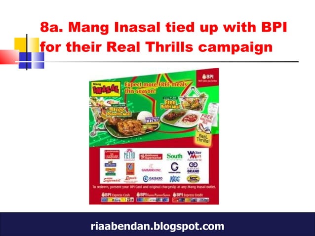 10 step marketing plan for Mang Inasal | PPT | Food Industry | Industries