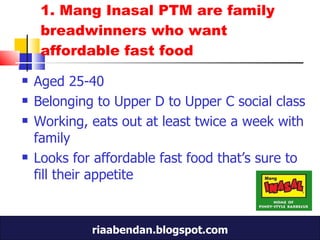 10 step marketing plan for Mang Inasal | PPT
