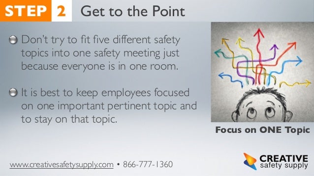 Fun Safety Meeting Ideas