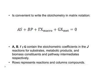 stoichiometry of cellular reactions | PPTX