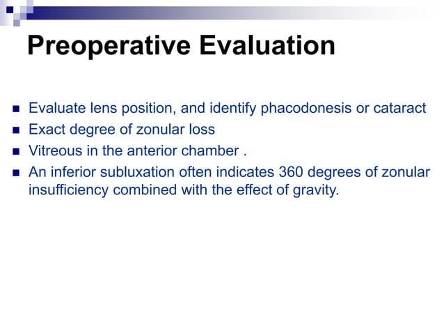 10-subluxated-lens.ppt | Eye and Vision Conditions | Diseases and ...