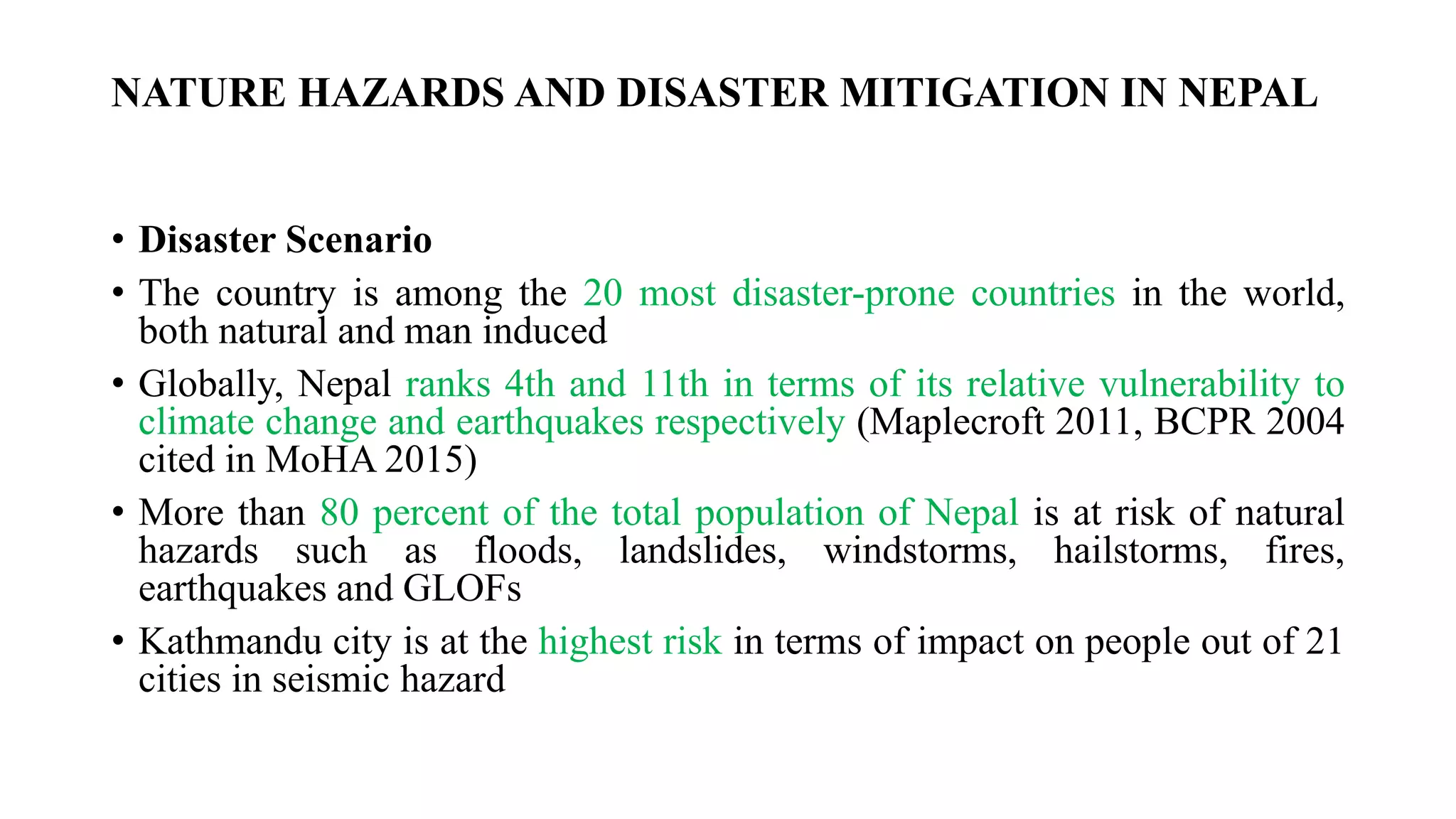 disaster management in Nepal with application of Remote Sensing | PPTX
